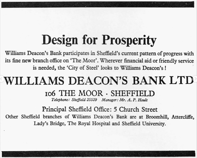 Williams Deacon’s Bank – Sheffield – Modern Mooch